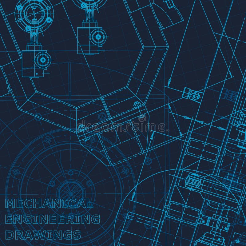 Blueprint, Technical Draw of Different Bulb Socket Stock Vector ...
