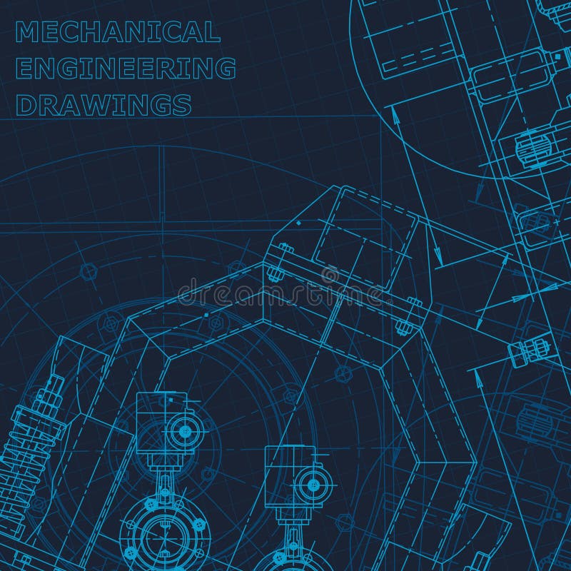 Technical Cyberspace, Corporate Identity. Blueprint. Vector Engineering ...