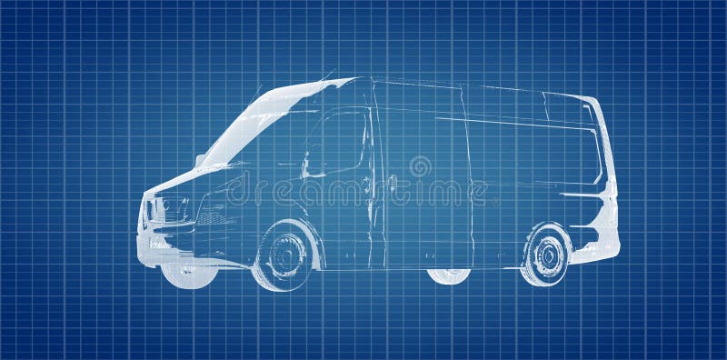 Van Blueprint Stock Illustrations – 1,283 Van Blueprint Stock ...