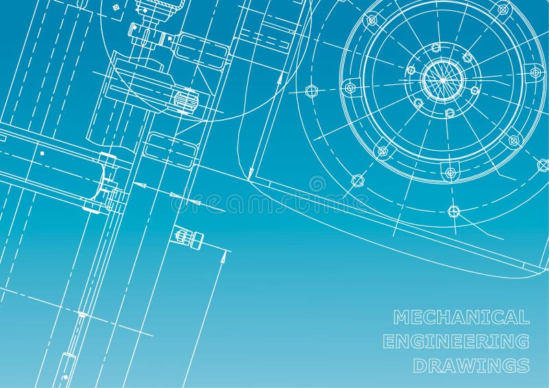 Blueprint, Sketch. Vector Engineering Illustration Stock Vector ...