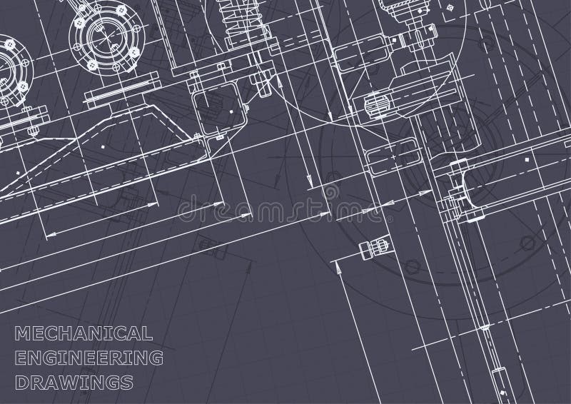 Computer Aided Design Systems. Blueprint, Scheme, Plan, Sketch Stock ...