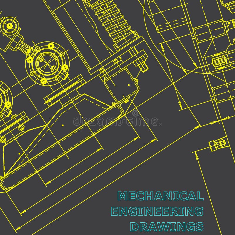 Technical Illustrations, Background Stock Vector - Illustration of ...