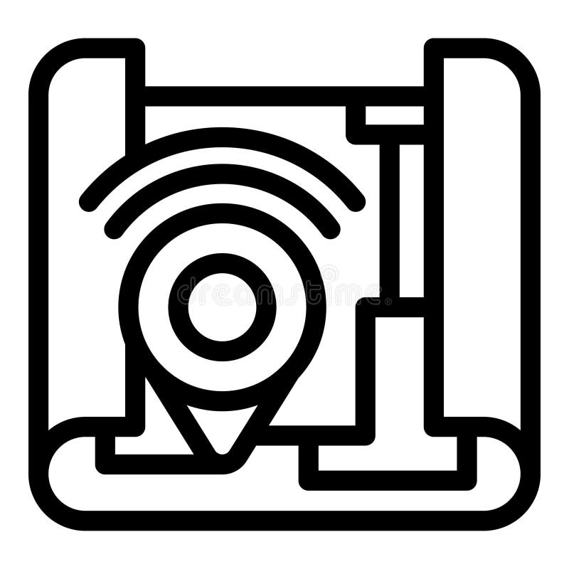 Blueprint and Wireless Technology Concept Icon Stock Illustration ...