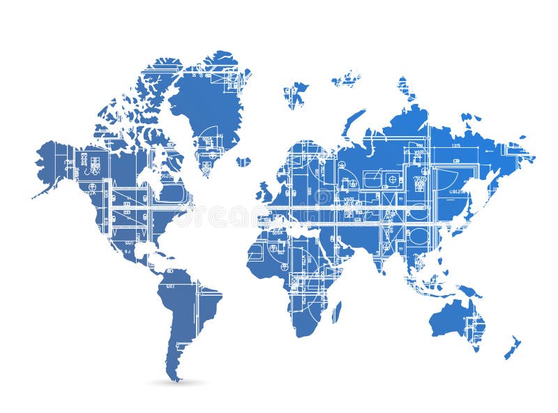 Image World Map Illustration Stock Illustrations – 513,213 Image World ...