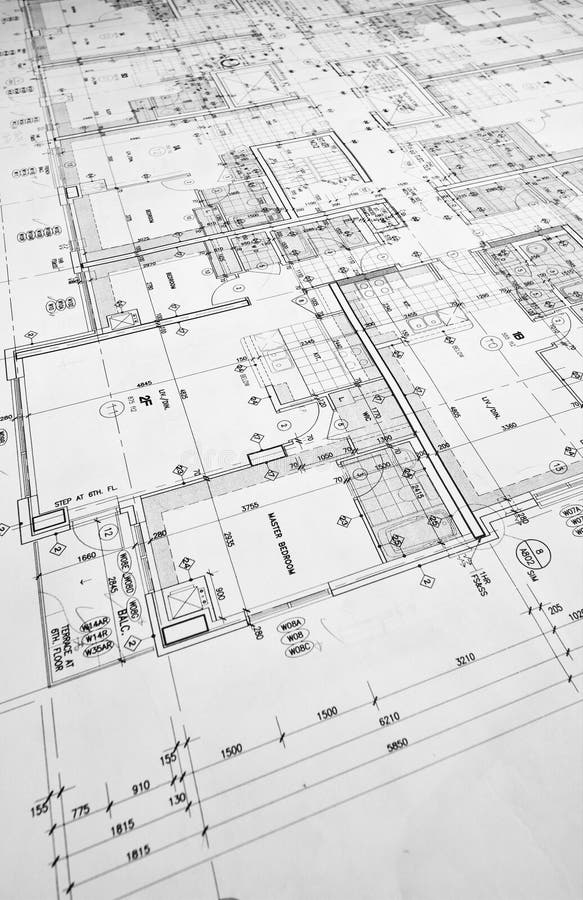 Blueprints stock photo. Image of building, drafts, extension - 652394
