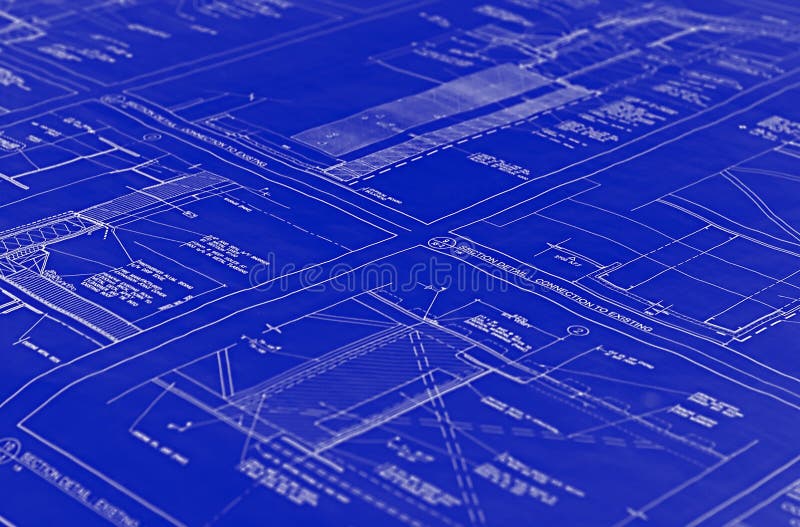Blueprints stock photo. Image of draft, architect, blue - 1914430