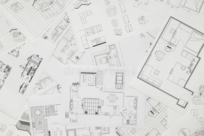 Blueprints stock image. Image of work, geometry, dimensions - 45574401