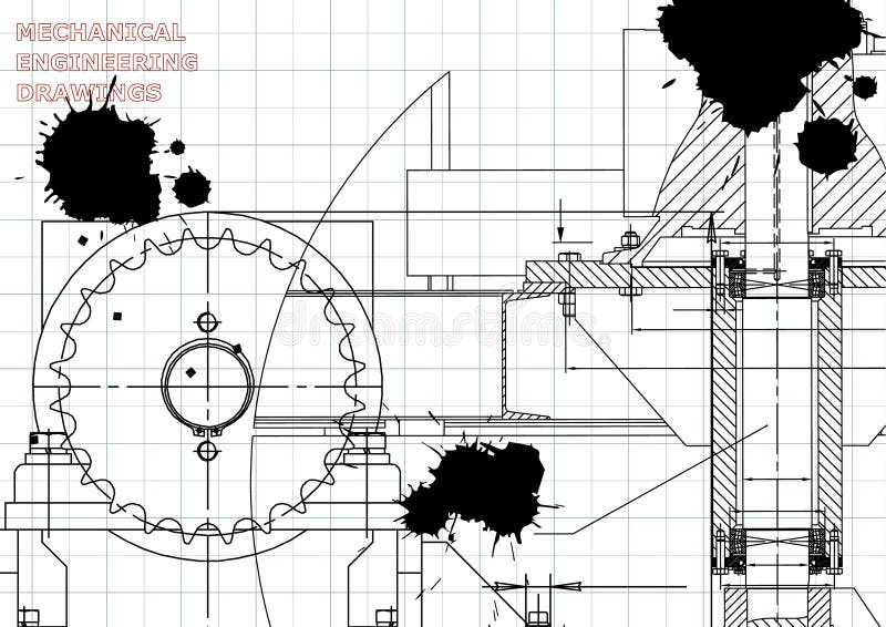 Blueprints. Engineering Backgrounds. Cover. Banner Stock Vector ...