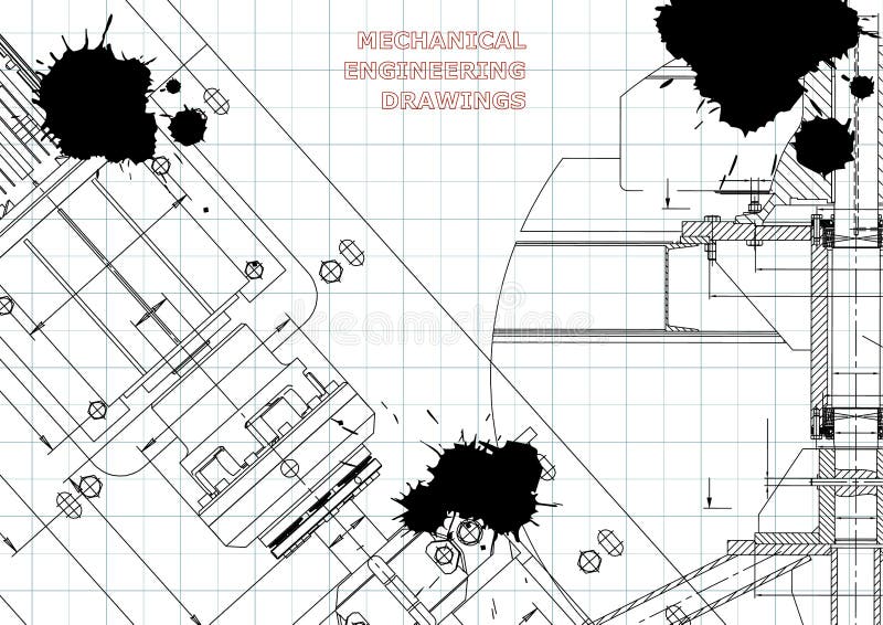 Blueprints. Engineering Backgrounds. Cover. Banner Stock Vector ...