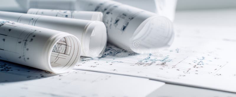 The Blueprints and Papers Showcasing Detailed Architectural Planning ...