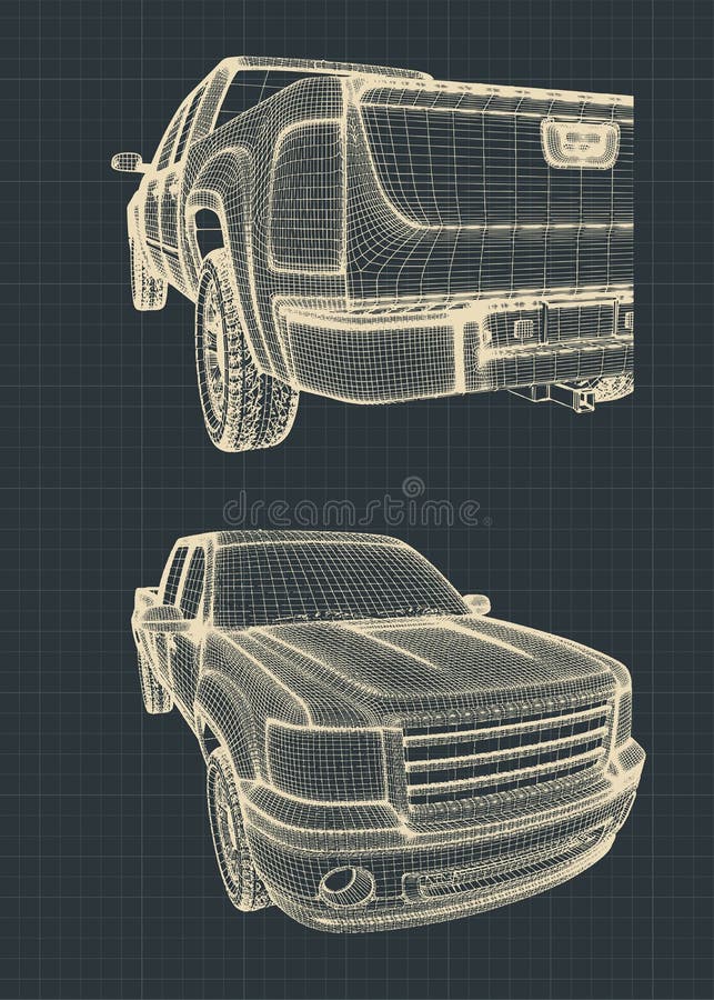 Pickup Truck Blueprints