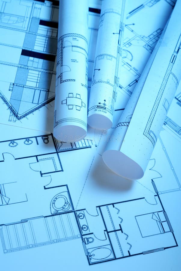 Blueprints stock photo. Image of buildings, space, planning - 40044568