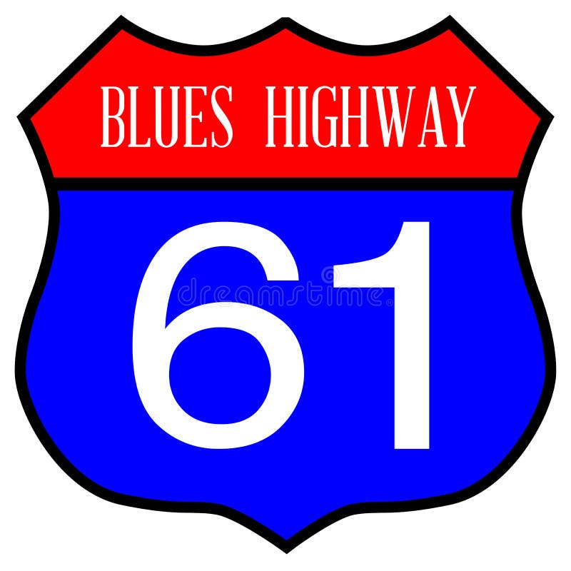 Blues Highway 61 Spoof Sign Stock Vector - Illustration of sixty, route ...
