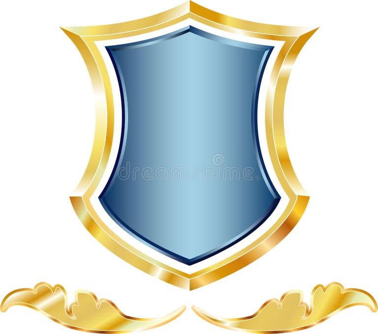 Blueshieldwing stock vector. Illustration of scroll, arms - 4880522