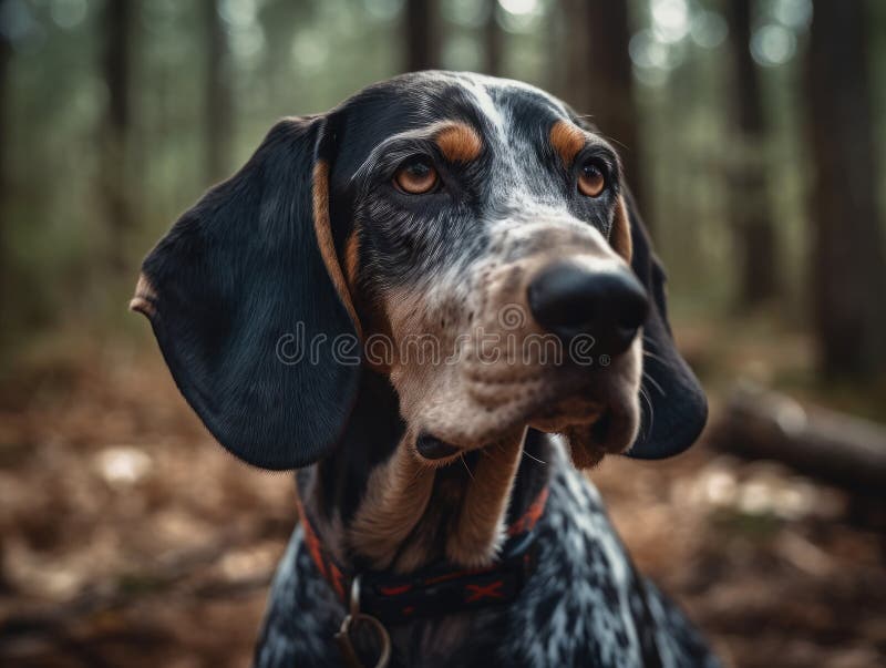 Bluetick Coonhound Dog Created with Generative AI Technology Stock ...