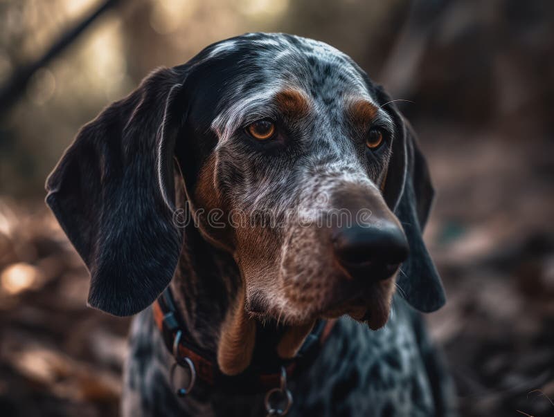 Bluetick Coonhound Dog Created with Generative AI Technology Stock ...