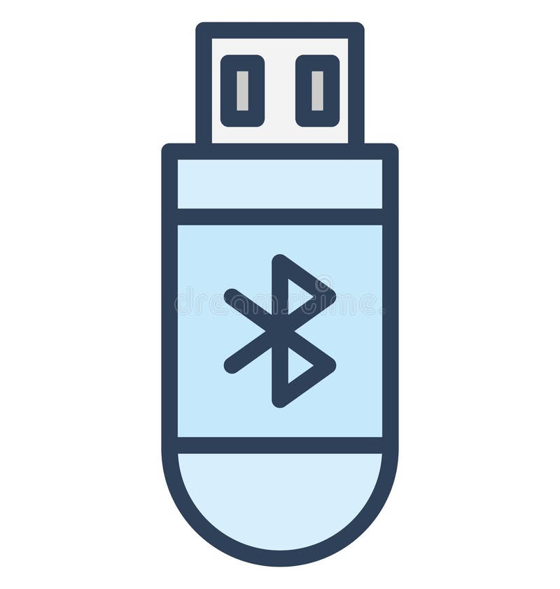 Bluetooth Adapter, Bluetooth Device Isolated Vector Icon that Can Be ...