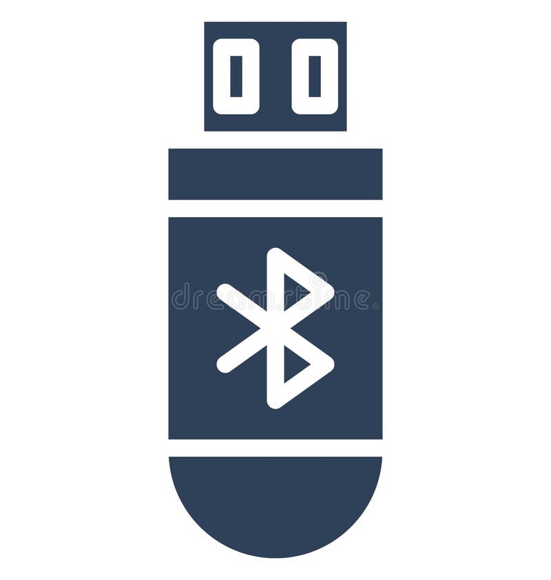 Bluetooth Adapter, Bluetooth Device Isolated Vector Icon that Can Be ...