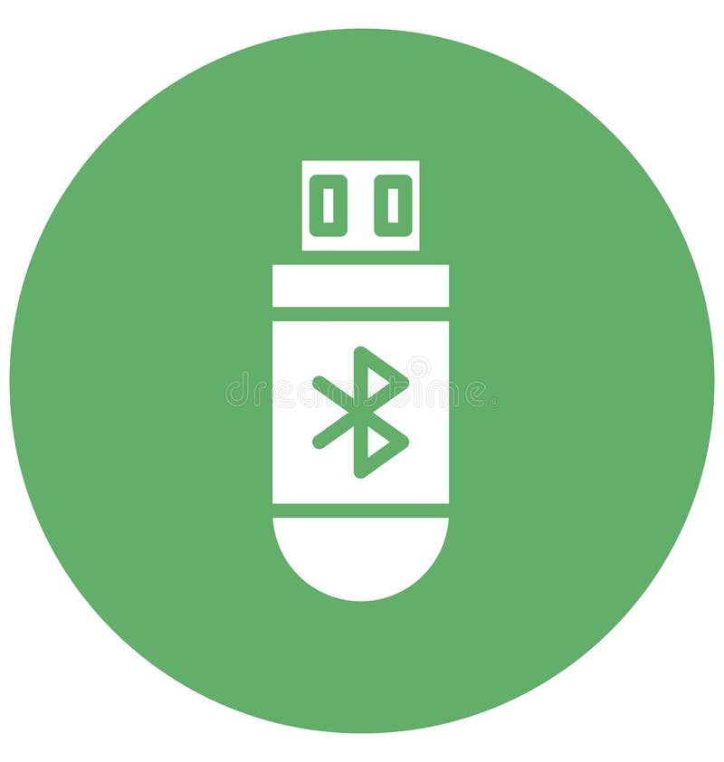 Bluetooth Adapter, Bluetooth Device Isolated Vector Icon that Can Be ...