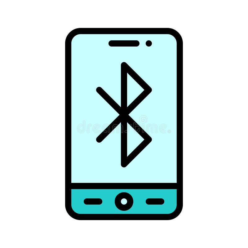 Bluetooth App Icon, Mobile Application Vector Illustration Editorial ...