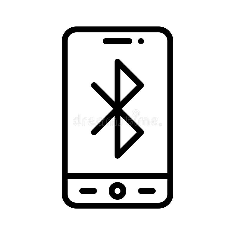 Bluetooth App Icon, Mobile Application Vector Illustration Editorial ...