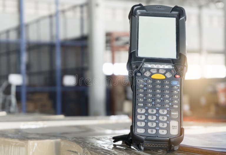 Bluetooth Barcode Scanner on Shipment Boxes, Manufacturing Cargo ...