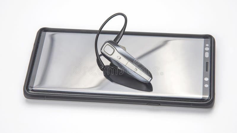 Bluetooth Close Up with a Mobile Phone. Digital Technology of Mobile ...