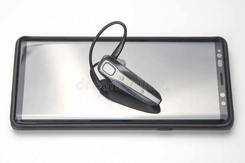 Bluetooth Close Up with a Mobile Phone. Digital Technology of Mobile ...