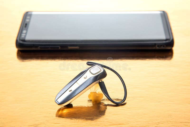 Bluetooth Close Up with a Mobile Phone. Digital Technology of Mobile ...