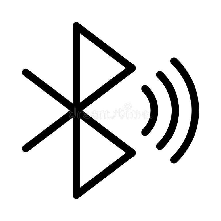Bluetooth connected icon editorial image. Illustration of thin - 100733740