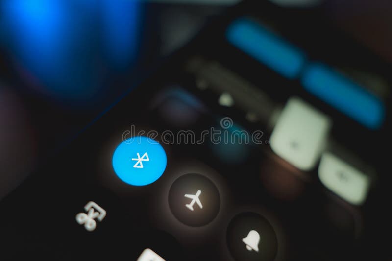 Bluetooth Connection Icon on Smartphone Screen Editorial Stock Image ...