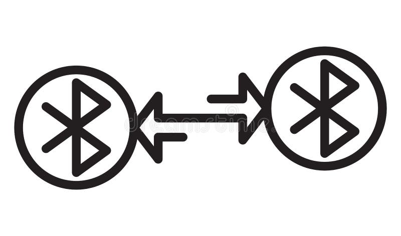 Bluetooth Connection Icon, Wireless Technology Vector Illustration ...