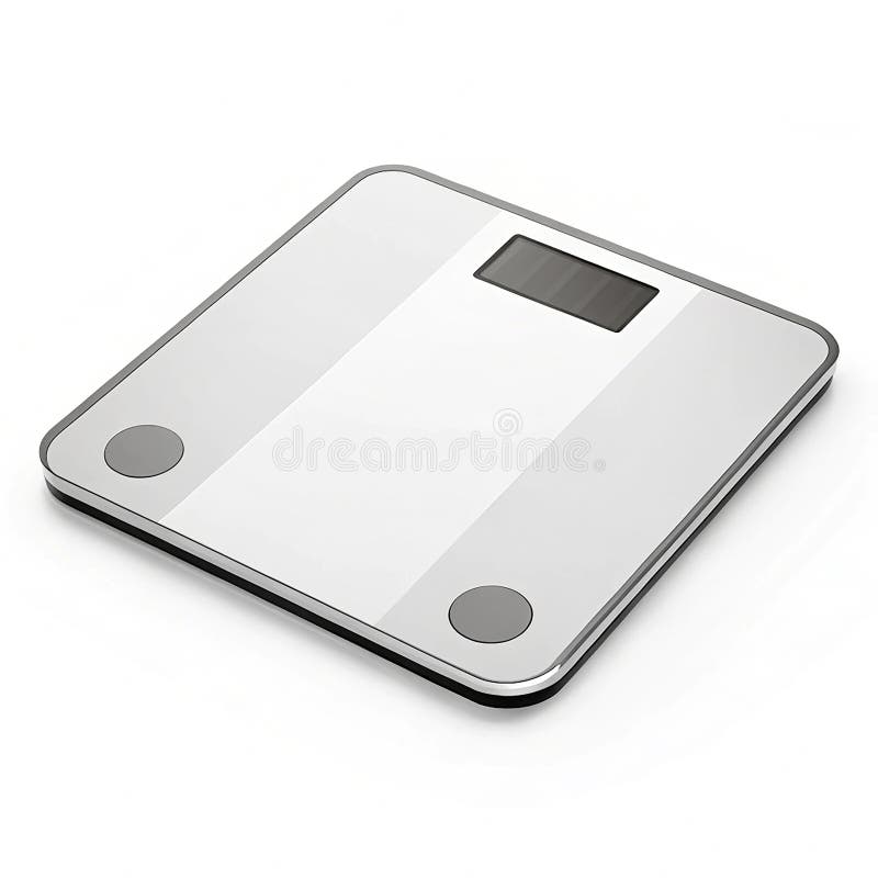 Bluetooth Enabled Smart Scale on White Background Stock Illustration ...