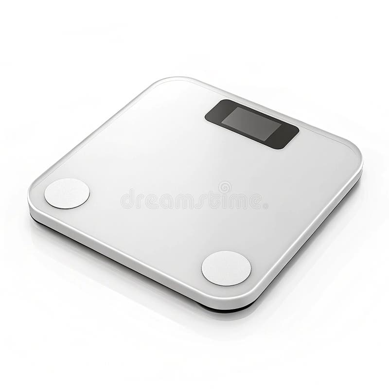 Bluetooth Enabled Smart Scale on White Background Stock Illustration ...
