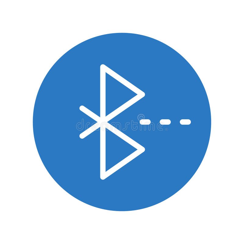 Bluetooth Glyphs Color Vector Icon Editorial Stock Photo - Illustration ...