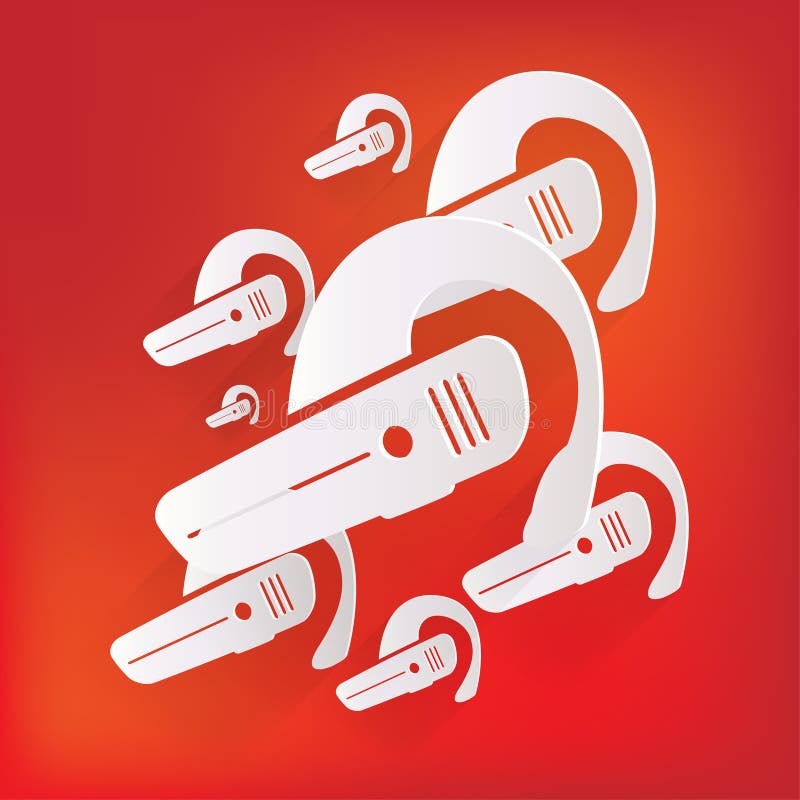 Bluetooth Headset Icon. Wireless Connection Stock Vector - Illustration ...