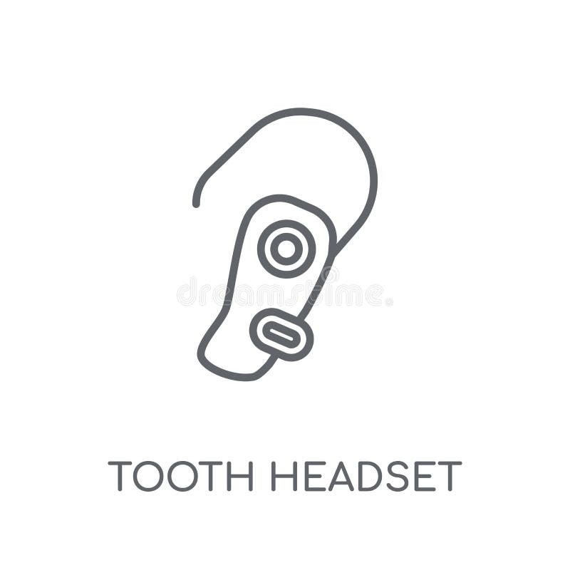 Bluetooth Headset Linear Icon. Modern Outline Bluetooth Headset Stock ...