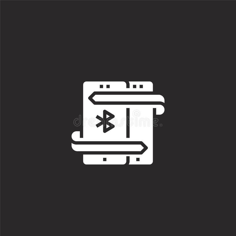 Bluetooth Icon. Filled Bluetooth Icon for Website Design and Mobile ...