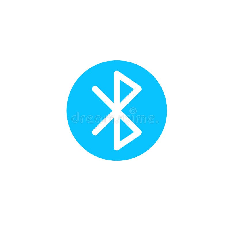 Bluetooth icon flat editorial photo. Illustration of metal - 201918716