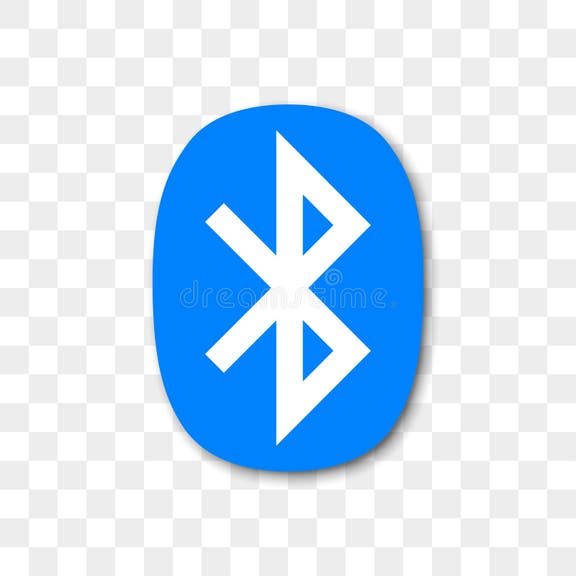 Bluetooth Icon with Shadow on a Transparent Background Editorial Image ...
