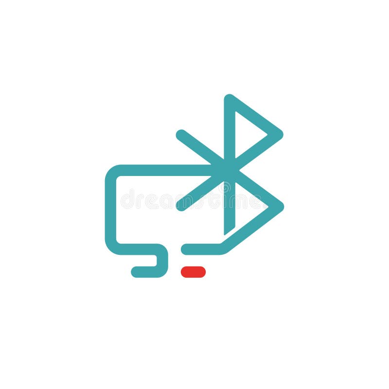 Bluetooth Icon Vector Ilustration. Stock Vector - Illustration of ...