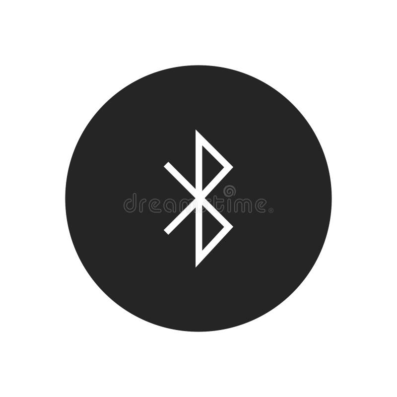 Bluetooth Icon Vector. Simple Bluetooth Sign in Modern Design Style for ...