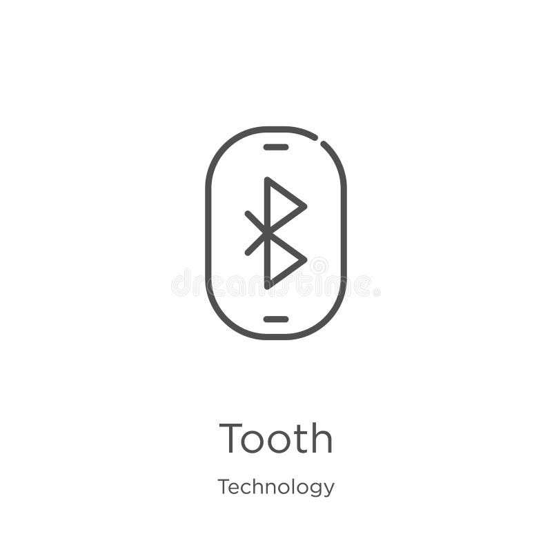 Bluetooth Icon Vector from Technology Collection. Thin Line Bluetooth ...