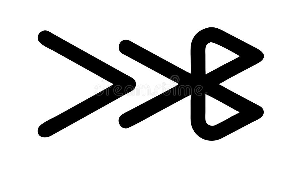 Bluetooth Icon, Wireless Technology Connection Graphic, Vector Design ...