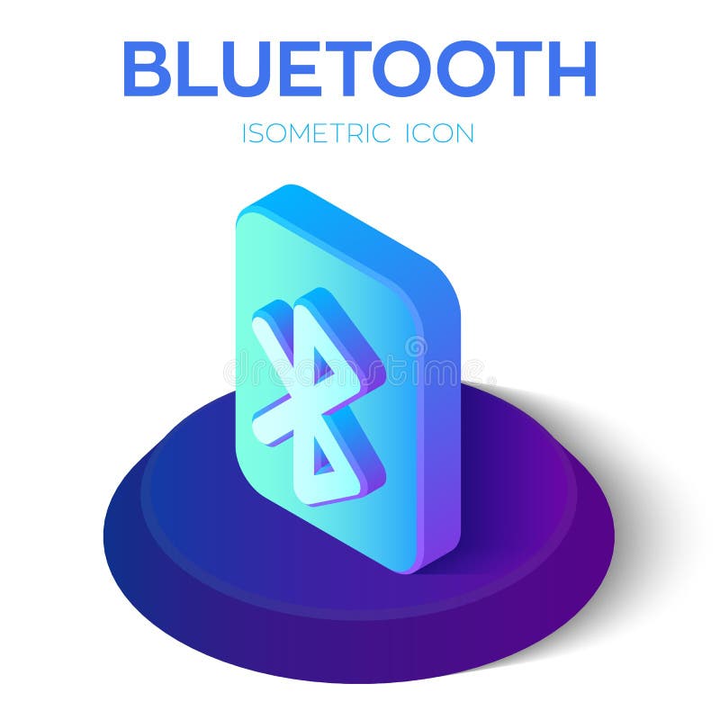 Bluetooth Isometric Icon. 3D Isometric Bluetooth Sign. Created for ...
