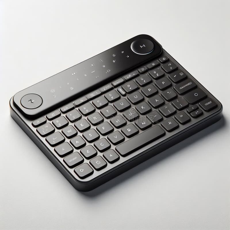 Bluetooth Keyboard with a Flat Layout and Slim Profile Stock Image ...