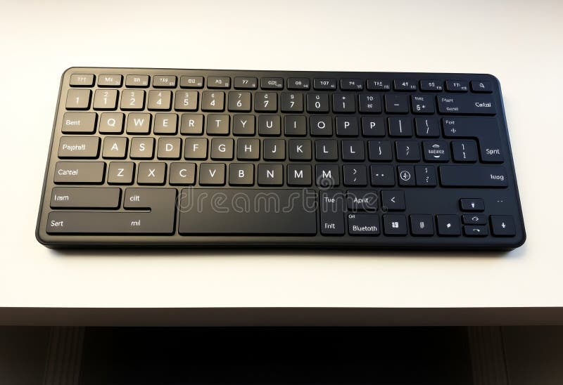 Bluetooth Keyboard with a Flat Layout and Slim Profile Stock ...