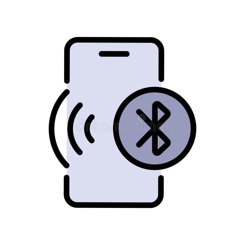 Bluetooth Outline Icon. Smartphone Vector Illustration. Bluetooth ...