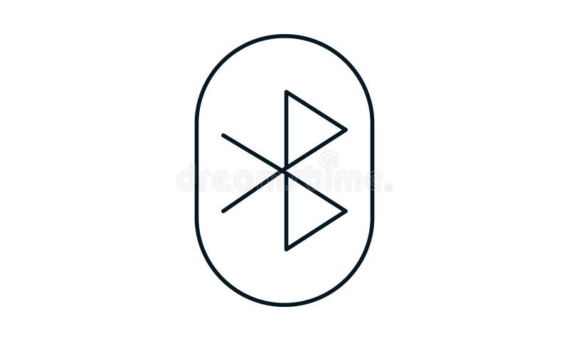 Bluetooth Sign Icon. Mobile Network Symbol. Editorial Stock Image ...