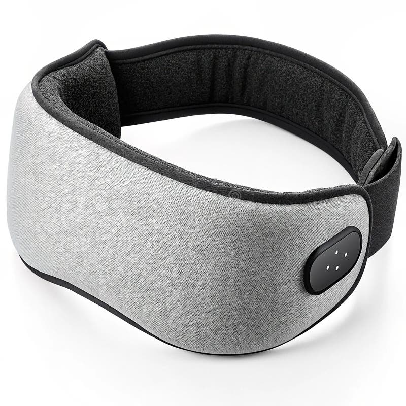 Bluetooth Sleep Mask Headset on White Background Stock Illustration ...